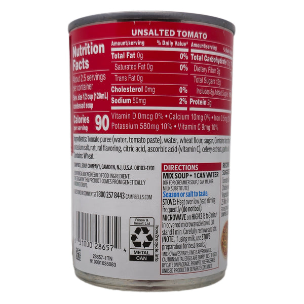 Campbell's Condensed Unsalted Tomato Soup - 10.75oz. - Healthy Heart Market