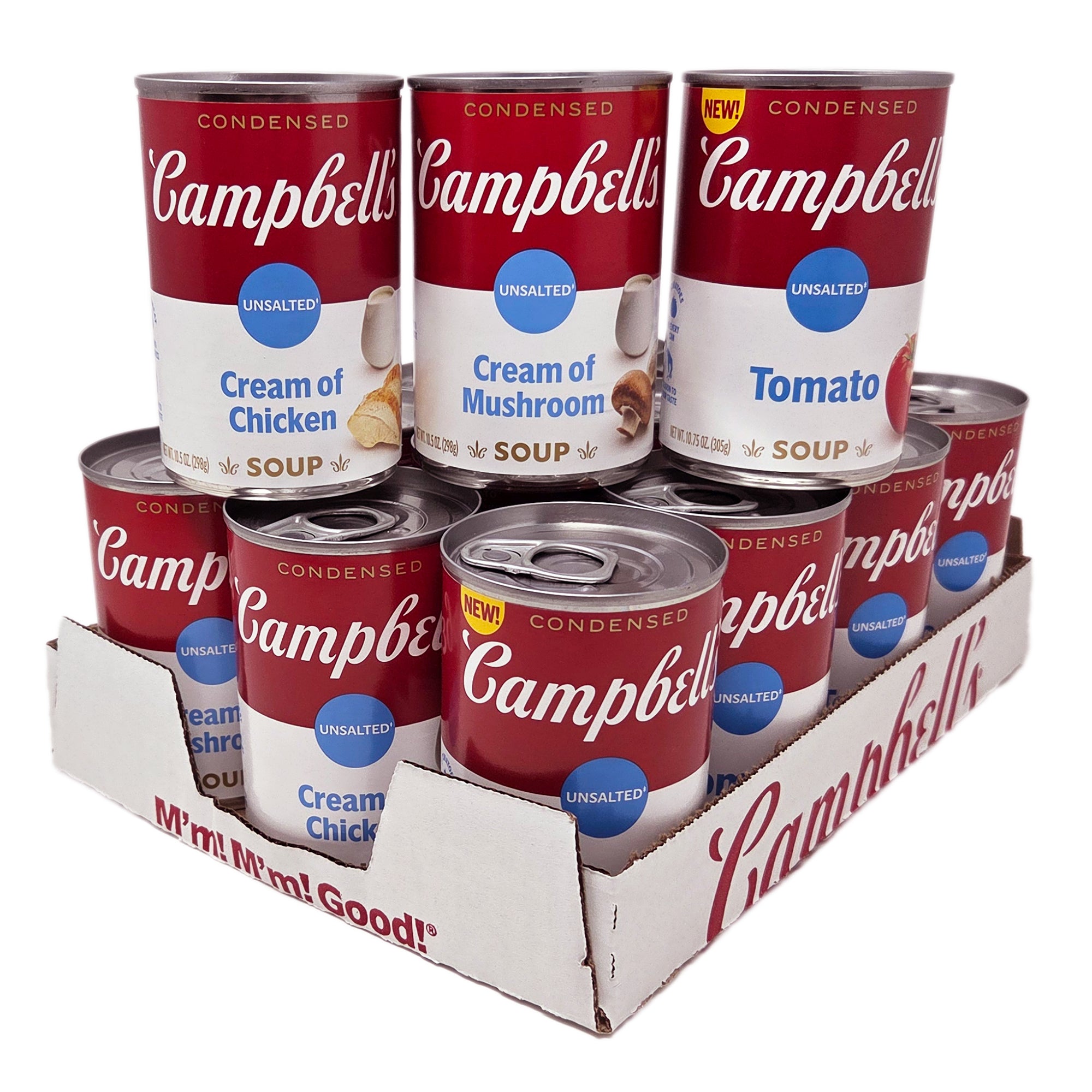 Case of 12 - Assorted Campbell's Unsalted Condensed Soups – Healthy ...