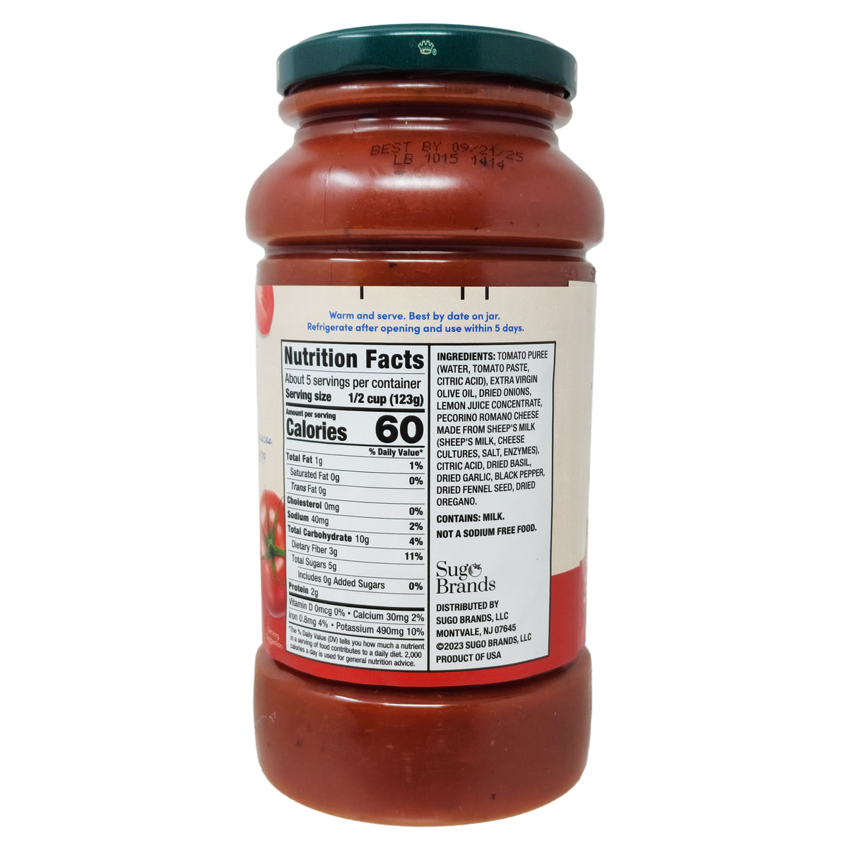 Francesco Rinaldi No Salt Added Pasta Sauce - 23.5 oz. - Healthy Heart ...