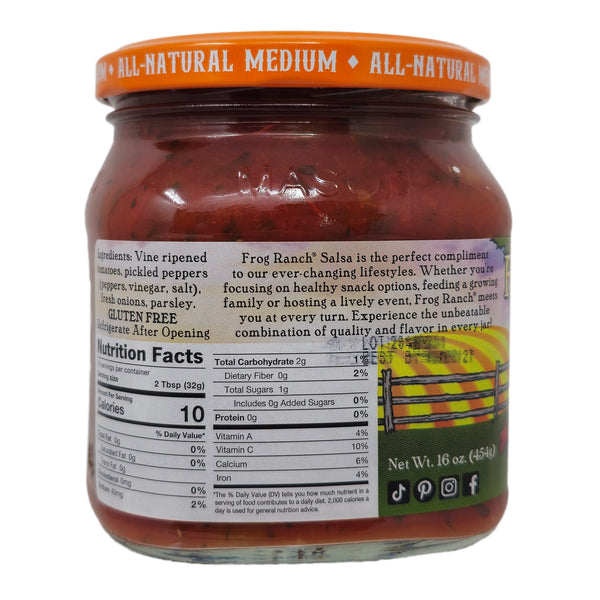 Frog Ranch Medium Salsa Low Sodium – Healthy Heart Market