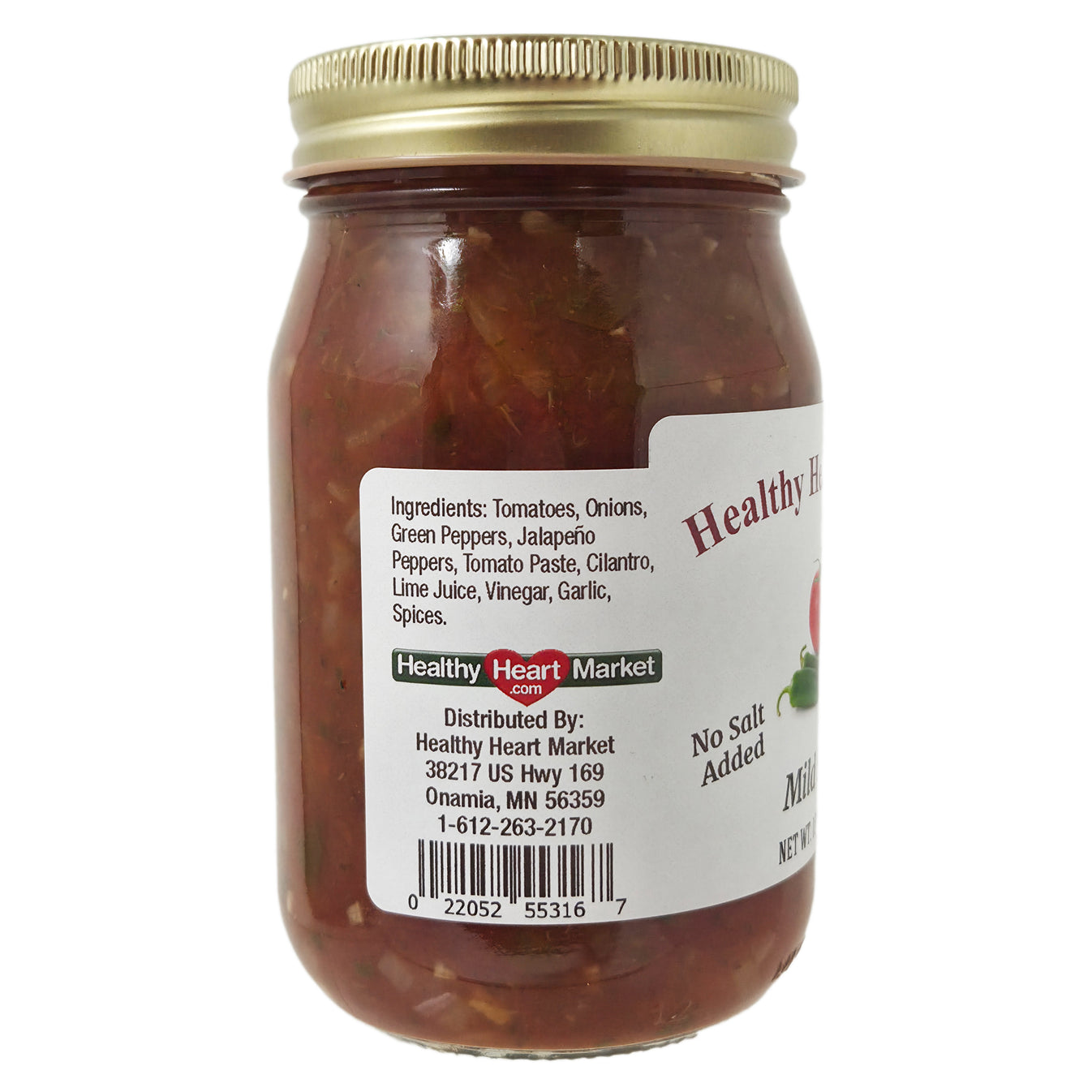 Healthy Heart Market No Salt Added Mild Salsa - 16oz.