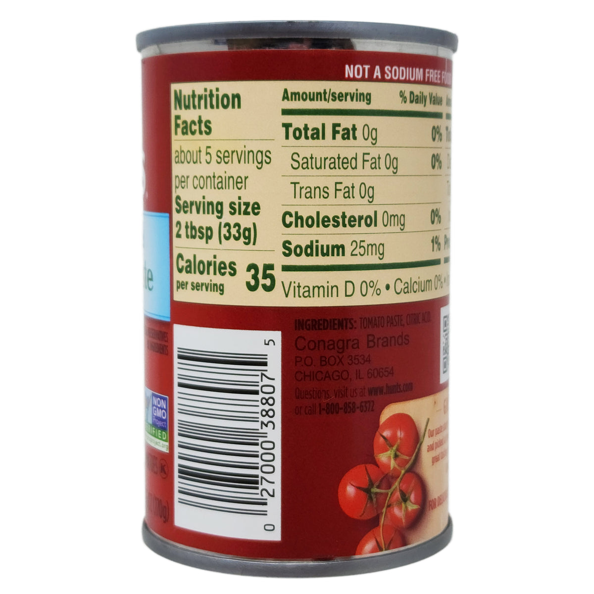 Hunt's No Salt Added Tomato Paste - 6oz. - Healthy Heart Market