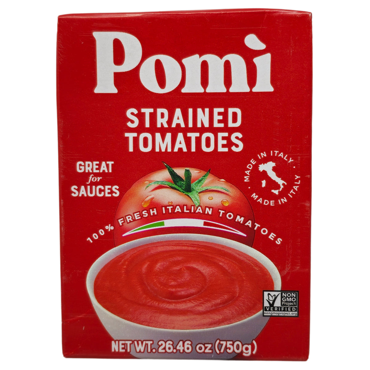 Pomi No Sodium Added Strained Tomatoes- 26oz. - Healthy Heart Market