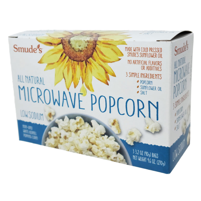 Smude's Low Sodium Microwave Popcorn - 3 Pack – Healthy Heart Market