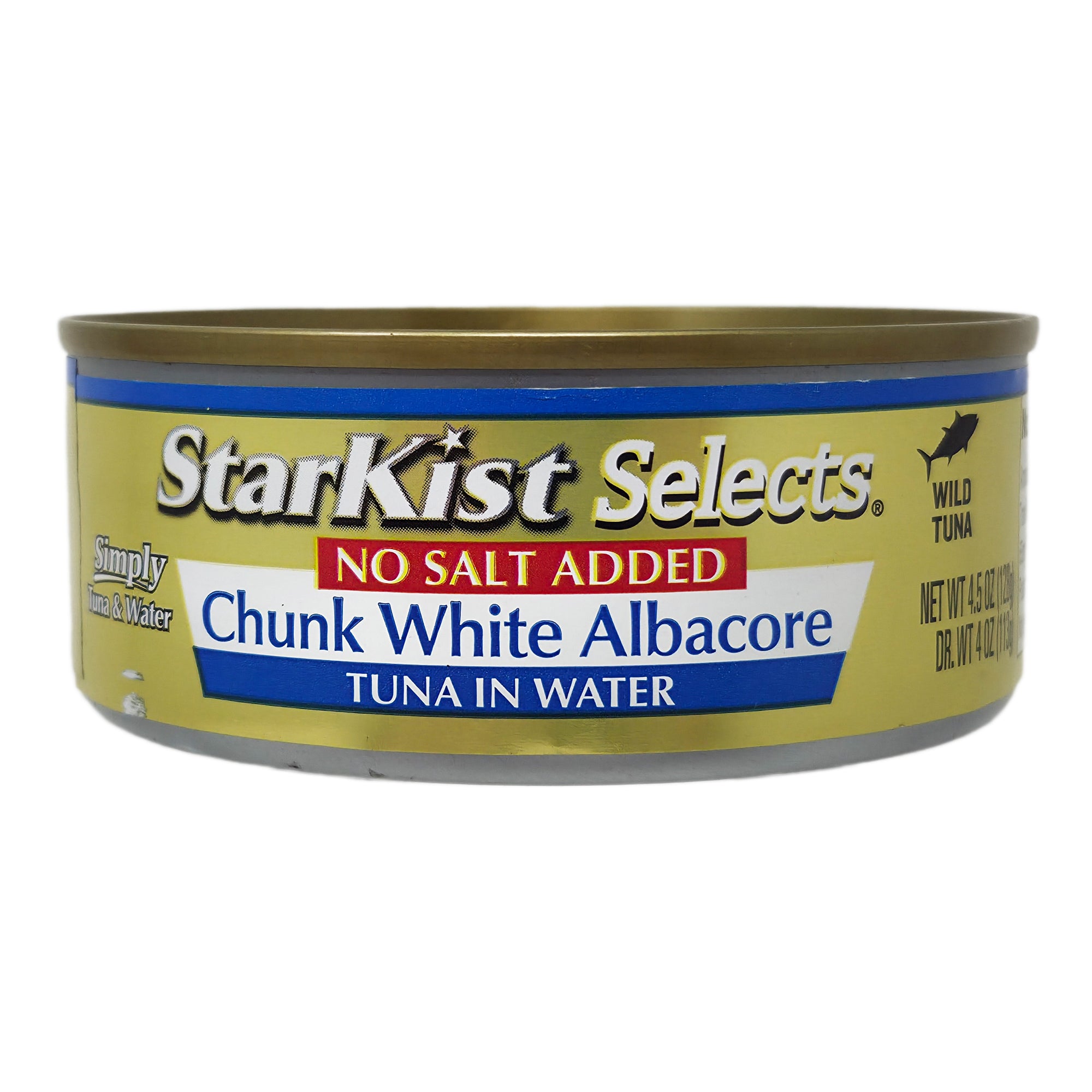 StarKist Selects No Salt Added Chunk White Albacore Tuna - 4.5oz ...