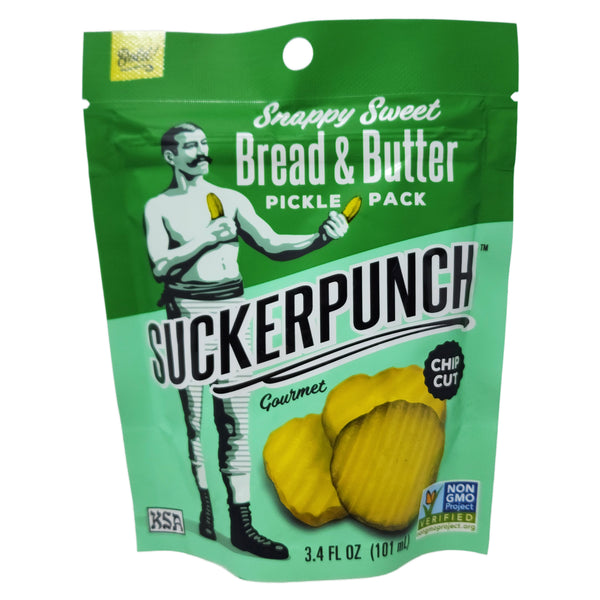 Suckerpunch Gourmet Bread & Butter Pickle Pack - 3.4oz. - Healthy Heart ...