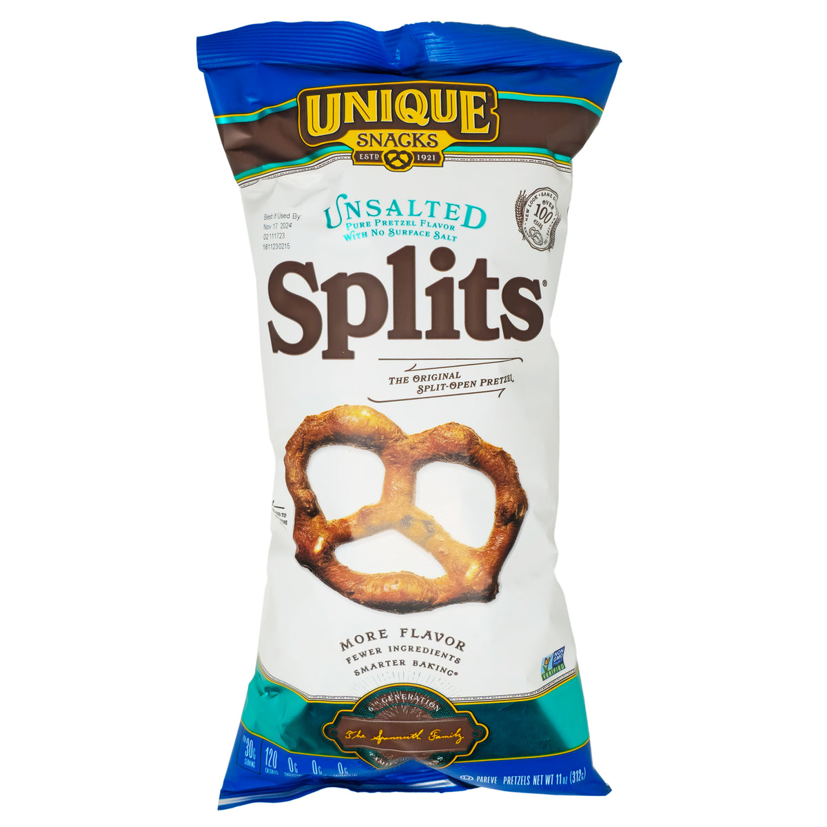 Unique Snacks Unsalted Splits - 11oz. - Healthy Heart Market