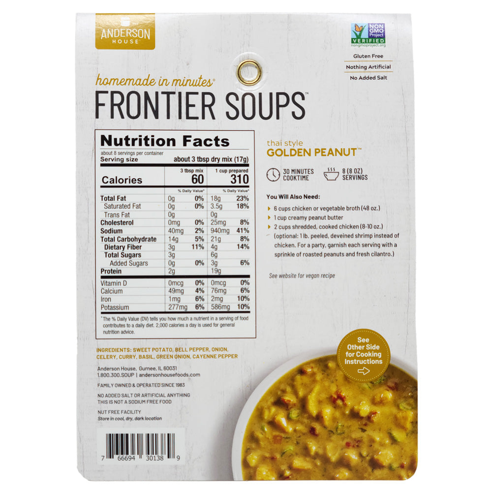 Frontier Soups San Franciso Thai Golden Peanut Soup - Healthy Heart Market