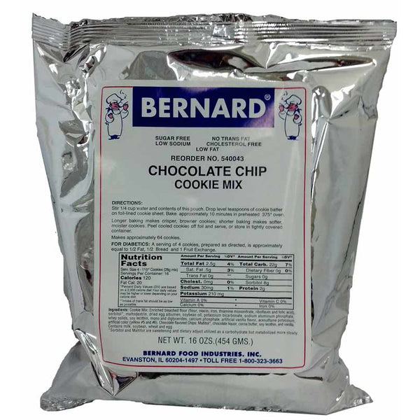 Bernard Chocolate Chip Cookie Mix-8 oz. - Healthy Heart Market