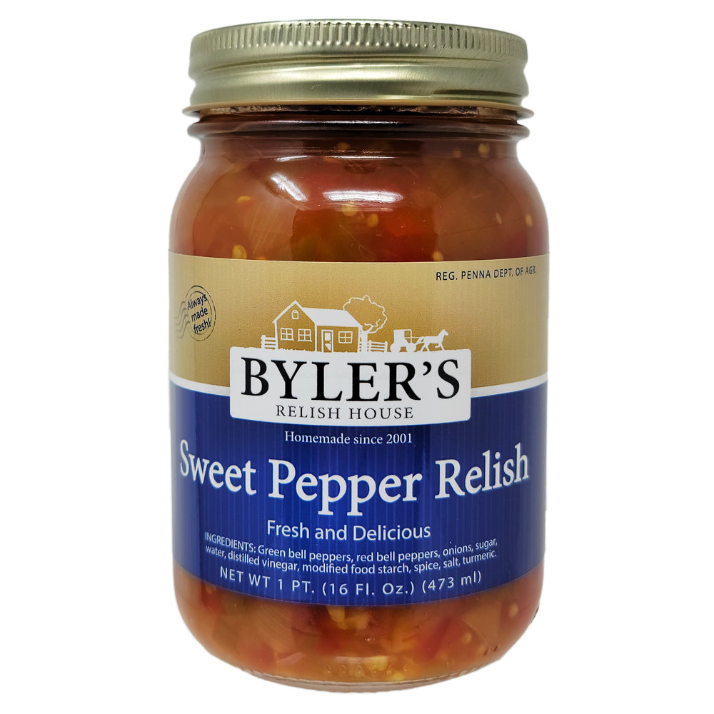 Byler's Sweet Pepper Relish - 16oz. - Healthy Heart Market