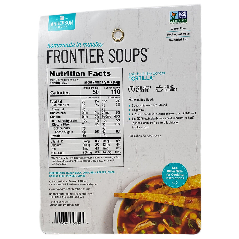 Frontier Soups South of the Border Tortilla Soup - Healthy Heart Market