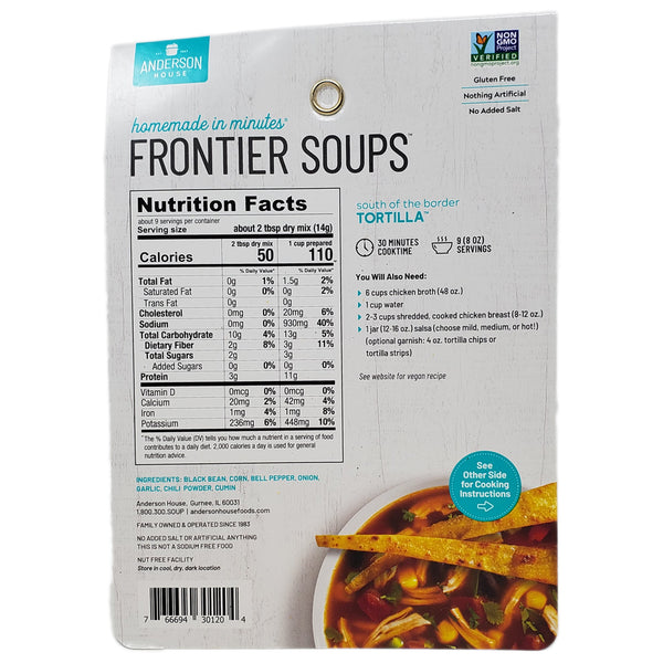 Frontier Soups South of the Border Tortilla Soup - Healthy Heart Market