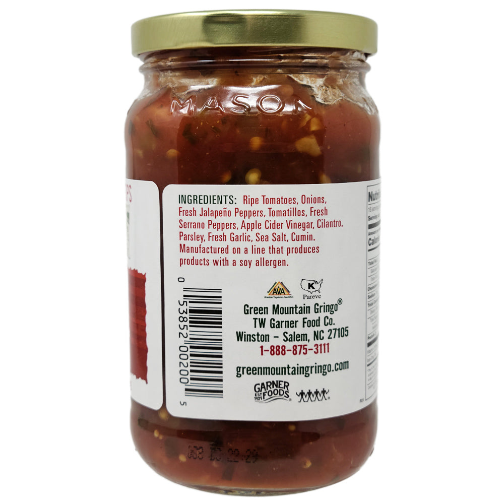 Green Mountain Gringo HOT Salsa-16 oz. - Healthy Heart Market