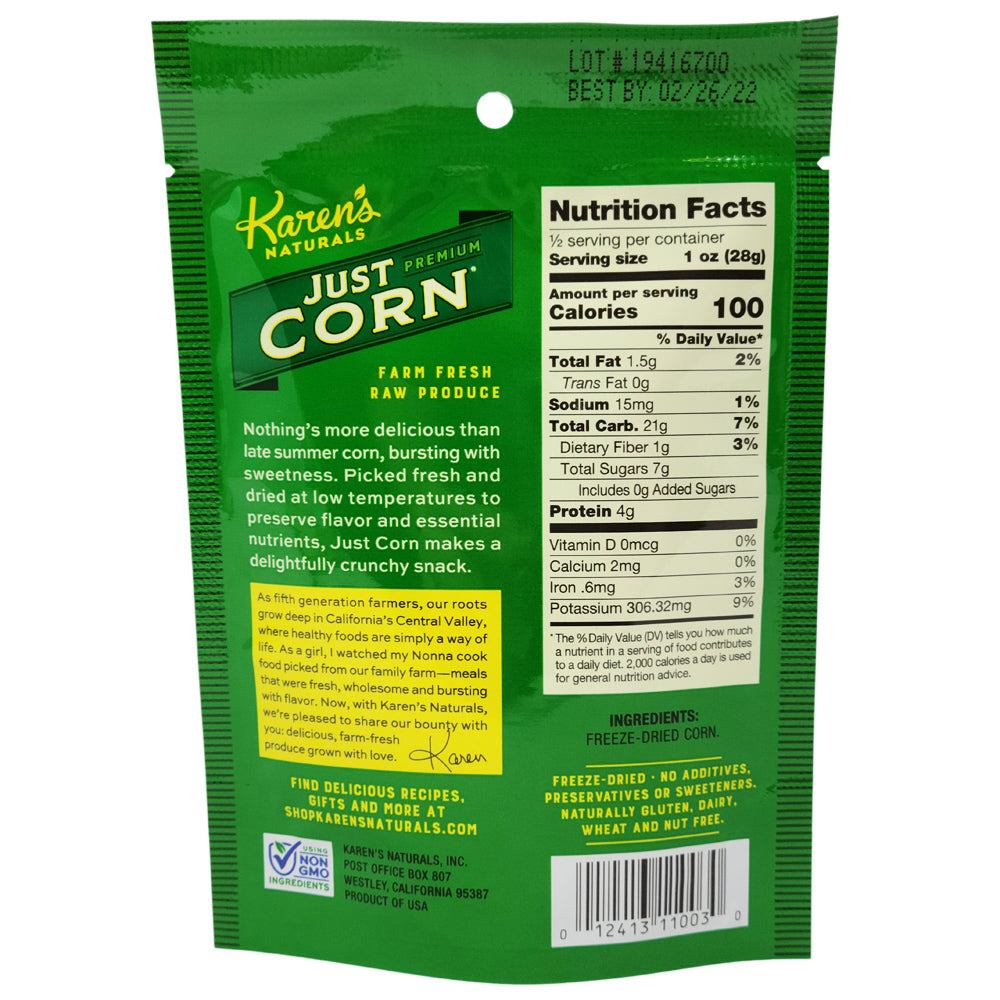 Just Premium Corn Single Serve Packet-0.75 oz. - Healthy Heart Market