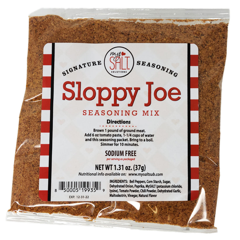 MySalt Sloppy Joe Seasoning Mix Sodium Free -1.31oz – Healthy Heart Market