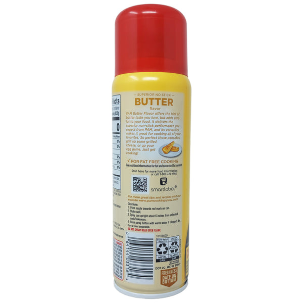 PAM Butter Flavored Non-Stick Cooking Spray - 5oz. - Healthy Heart Market