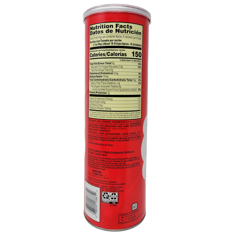 Pringles Lightly Salted - 5.2oz – Healthy Heart Market