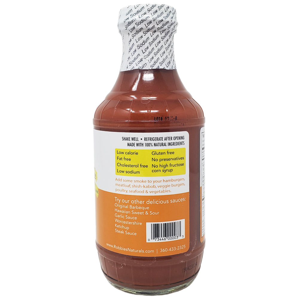 Robbie's Hickory Barbeque Sauce- 18oz - Healthy Heart Market